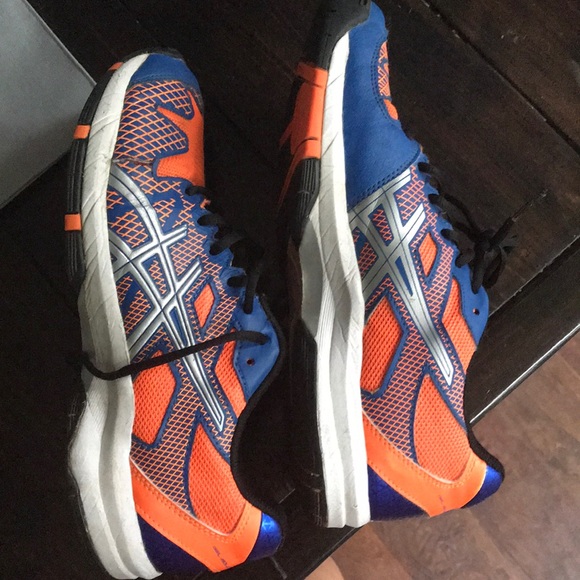 Shoes | Orange And Blue Asics Tennis Shoes | Poshmark